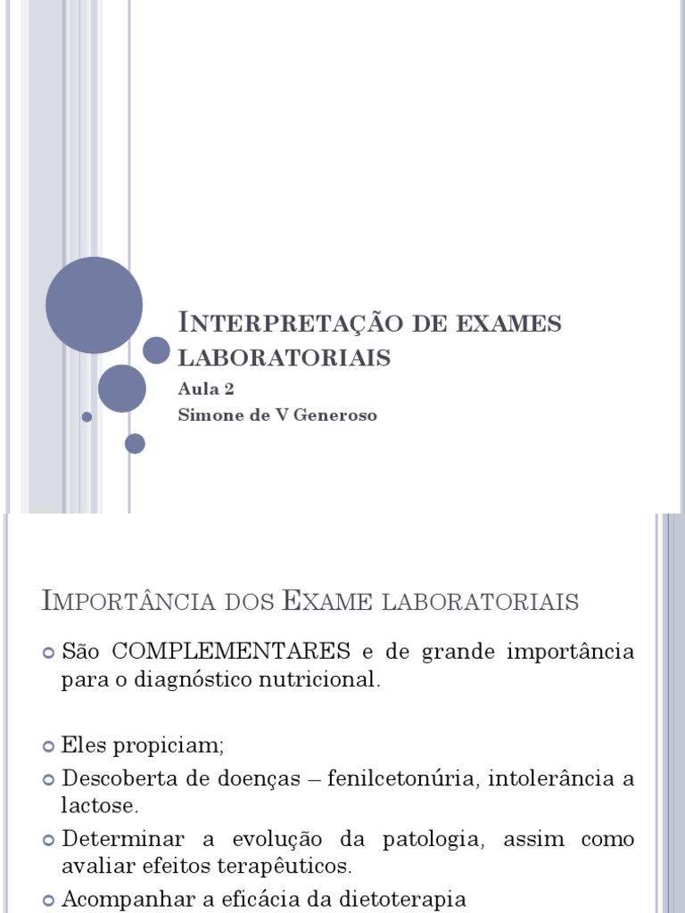 Interpretação de Exames | PDF | Anemia | Hemácia