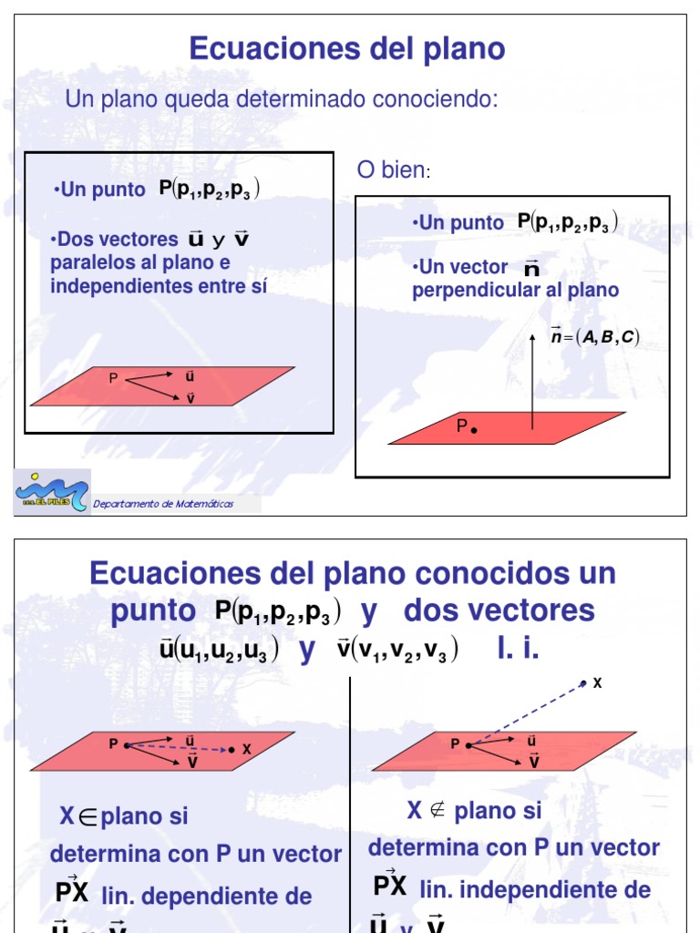 Puntos, Rectas y Planos en El Espacio | PDF | Geometria plana) | Vector Euclidiano