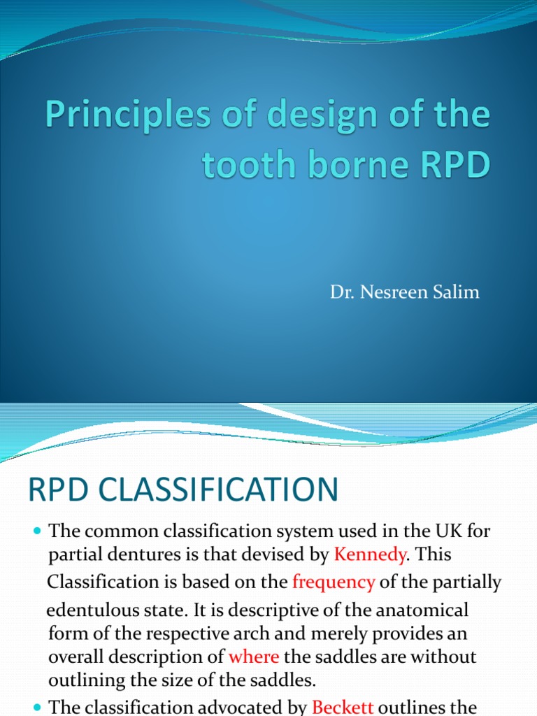 Design Principles For Class III and IV | PDF | Dentures | Dentistry ...