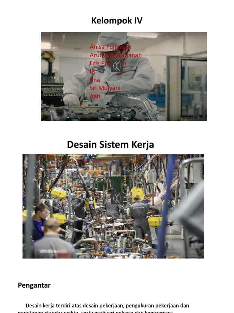 Power Point Desain Sistem Kerja | PDF