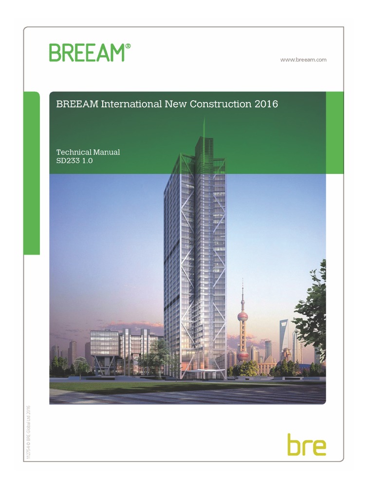 BREEAM International NC 2016 Technical Manual 1.0 | PDF | Life Cycle ...