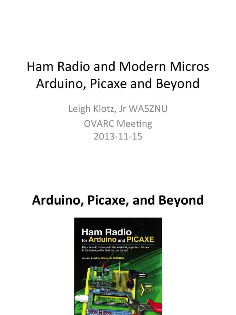 Arduino For Ham Radio Presentation | PDF | Arduino | Linux