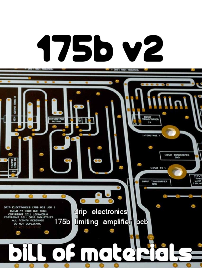 175B v2 Bom | PDF | Transformer | Switch