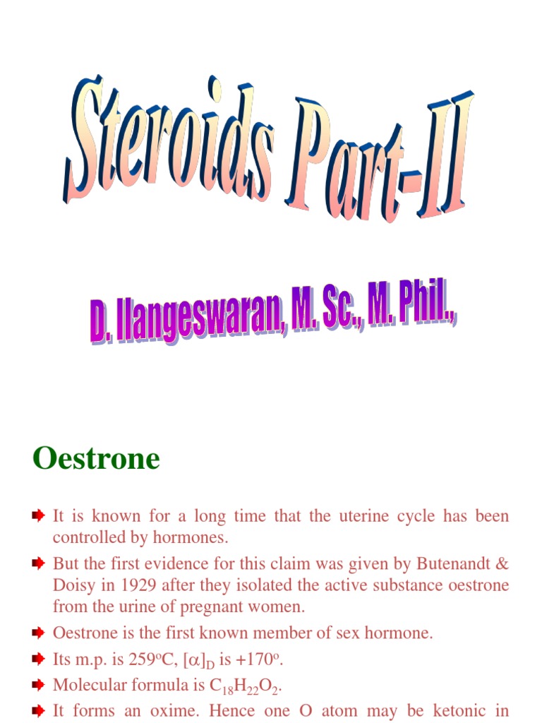 Steroids - II | PDF | Testosterone | Methyl Group
