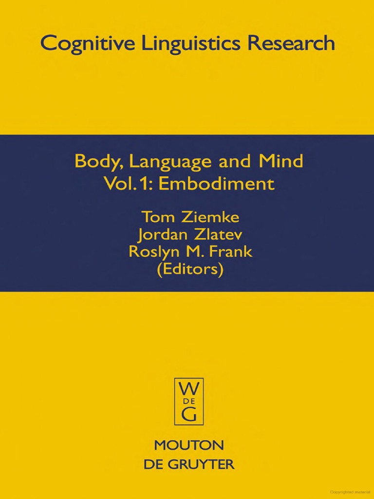 Body, Language and Mind, Vol. 1: Embodiment | PDF