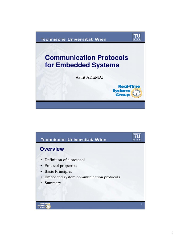 Communication Protocols For Embedded Systems: Astrit ADEMAJ | PDF ...
