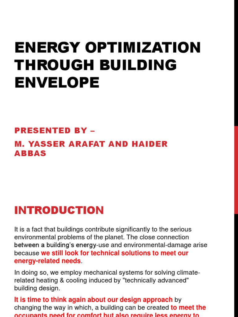 Energy Optimization Through Building Envelope | PDF | Window | Building ...