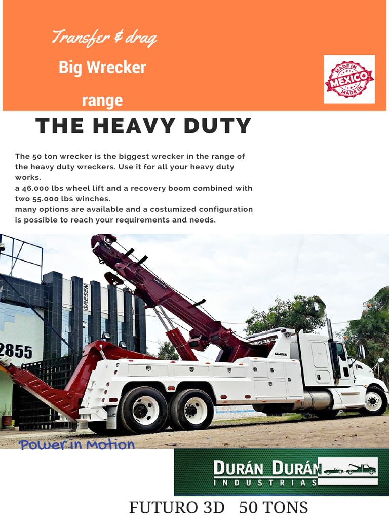 50 Ton Heavy Duty Wrecker Specs | PDF