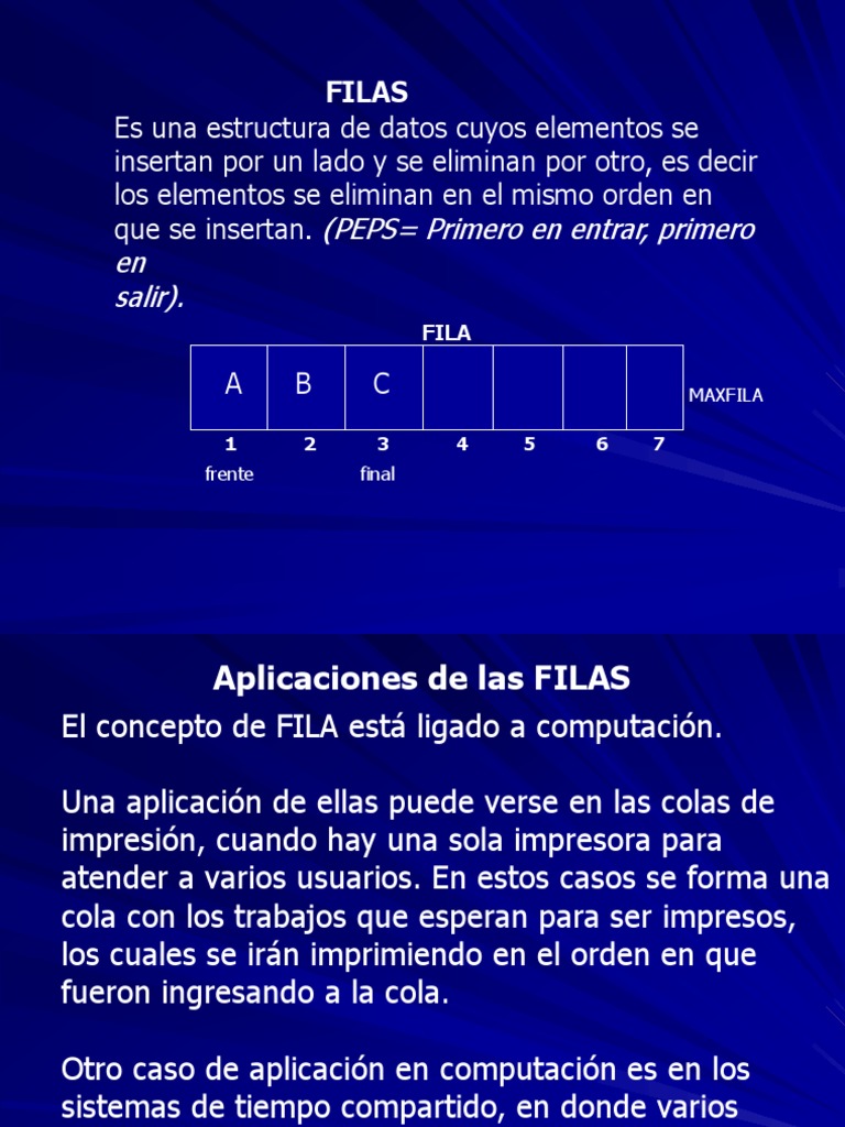 Fila Estatica | PDF | Cola (tipo de datos abstractos) | Áreas de informática