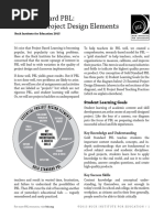 Essential Elements of Gold Standard PBL | PDF | Learning | Knowledge