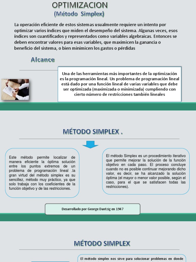 Optimizacion Metodo Simplex | PDF | Optimización Matemática | Programación lineal