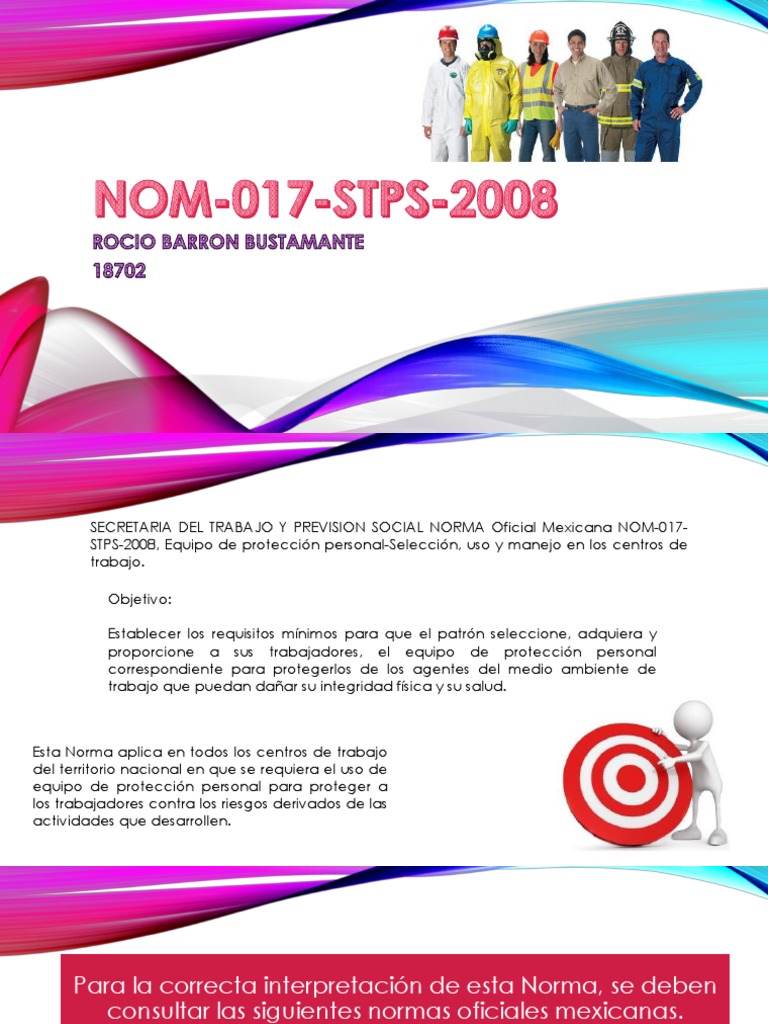 NOM-017-STPS-2008 (1) | Seguridad | Bienestar