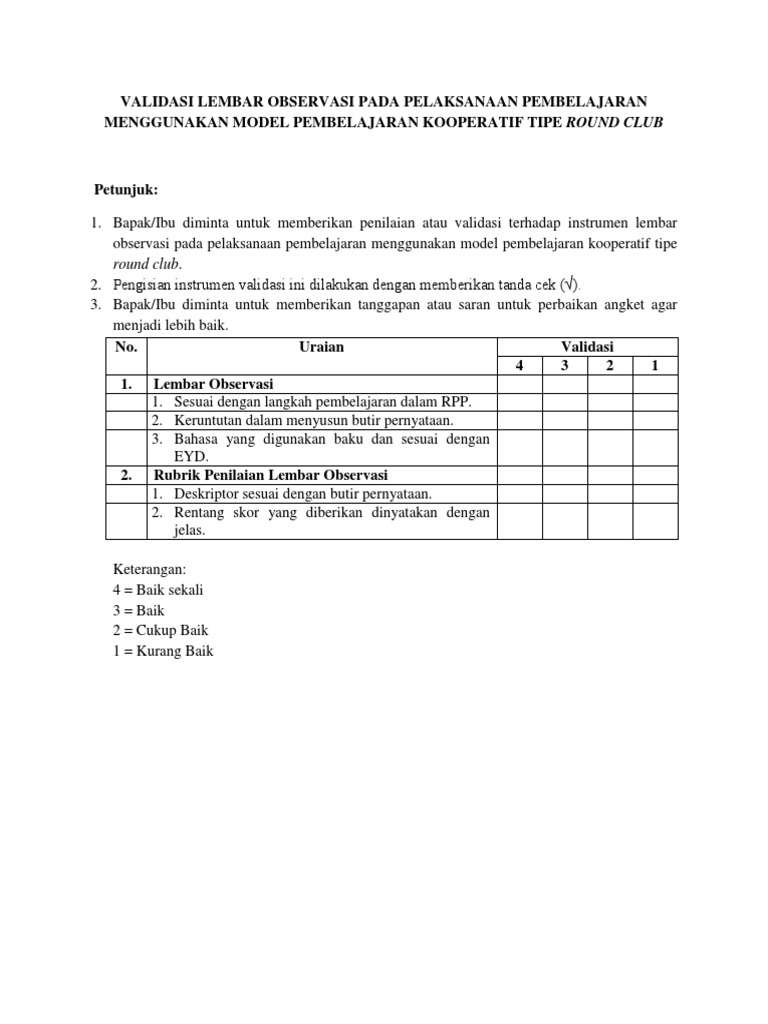 LEMBAR VALIDASI