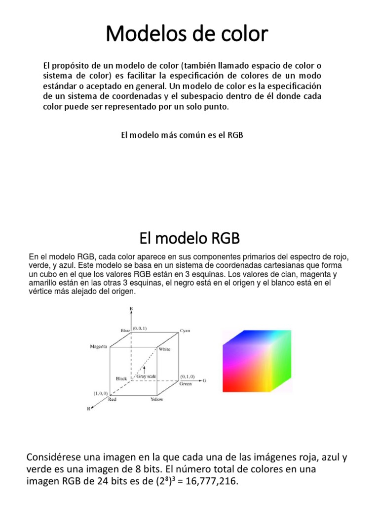 Modelos de Color | PDF | Modelo de color Rgb | Color