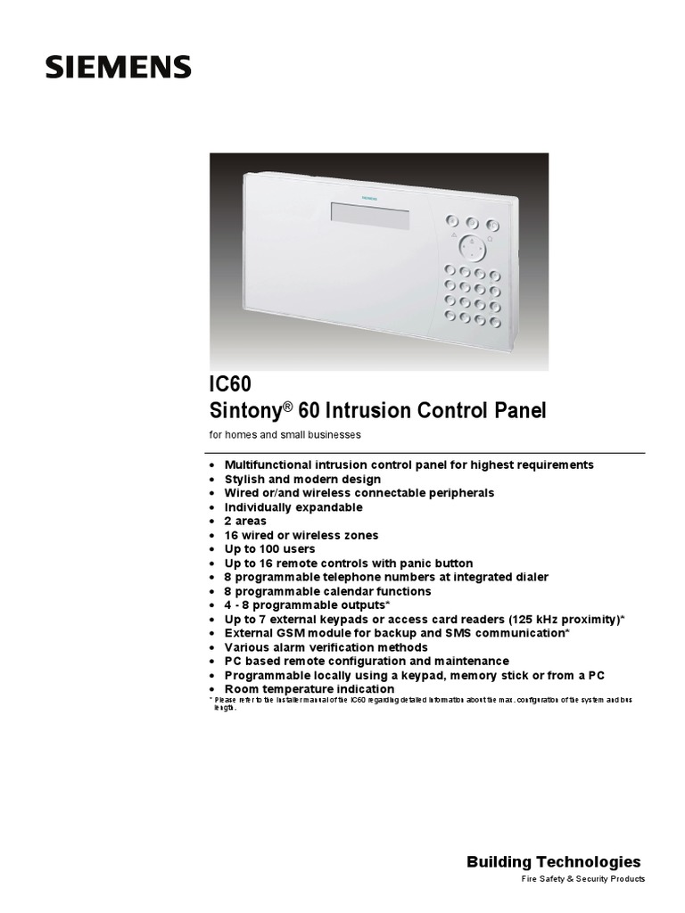 IC60 DataSheet en 08 01 28 | PDF | Power Supply | Telephone
