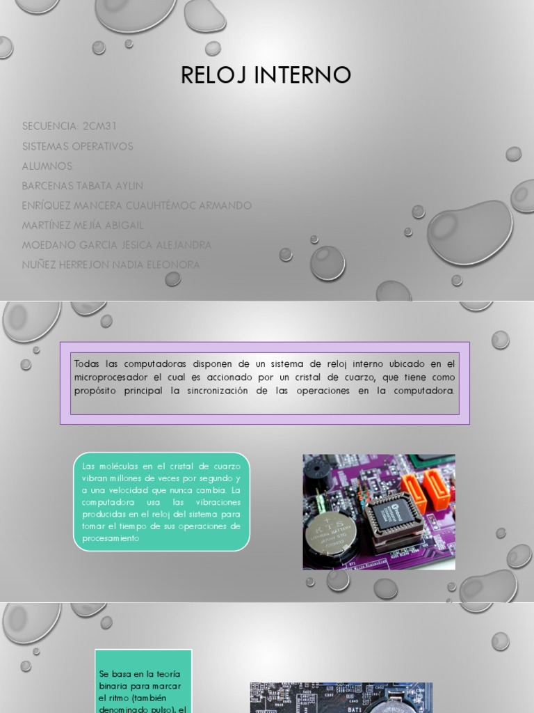 Reloj Interno 1 | PDF | Ingeniería Informática | Ingenieria Eléctrica