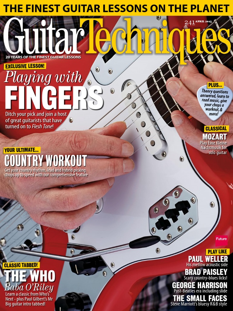 GuitarTechniquesApril 2015 | PDF | Chord (Music) | Guitars