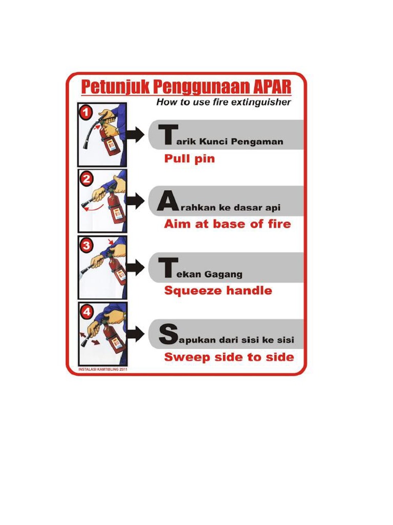 Cara Penggunaan APAR | PDF