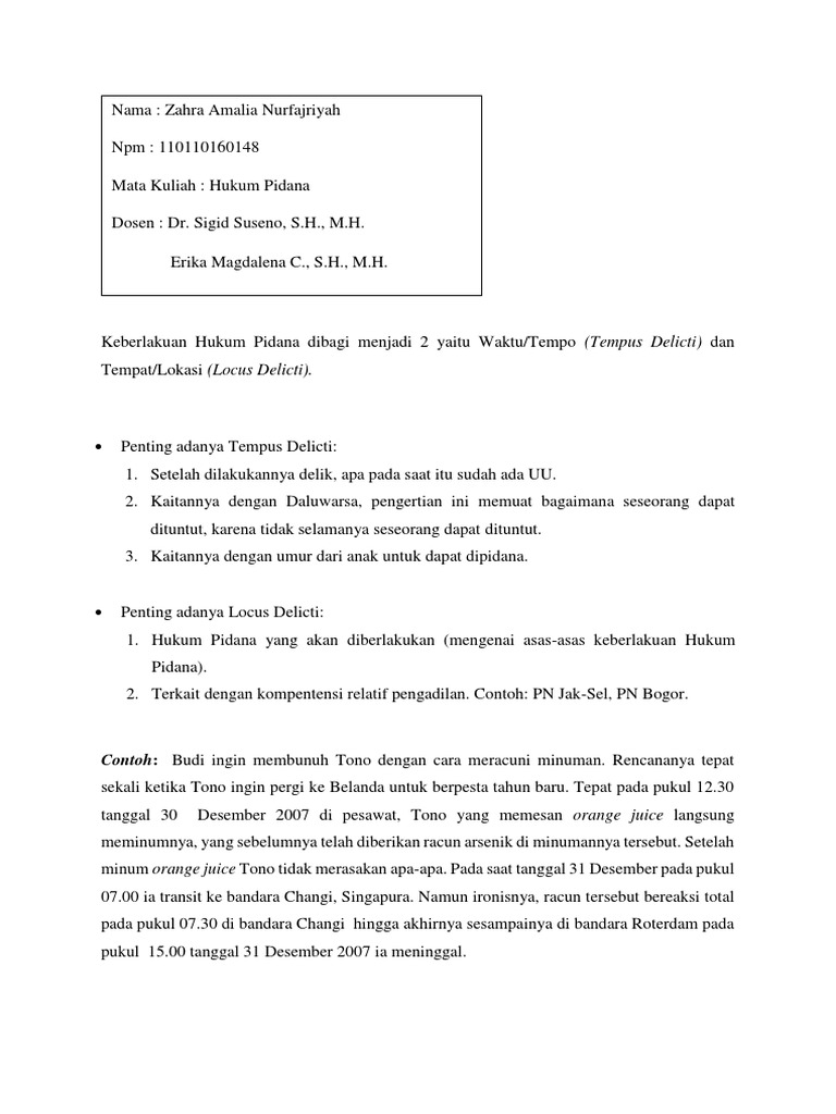 Locus Delicti | PDF | Ilmu Sosial