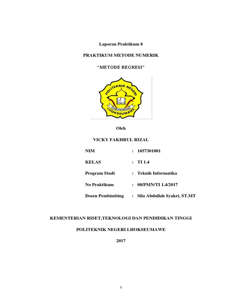 Laporan Metode Regresi | PDF | Komputer