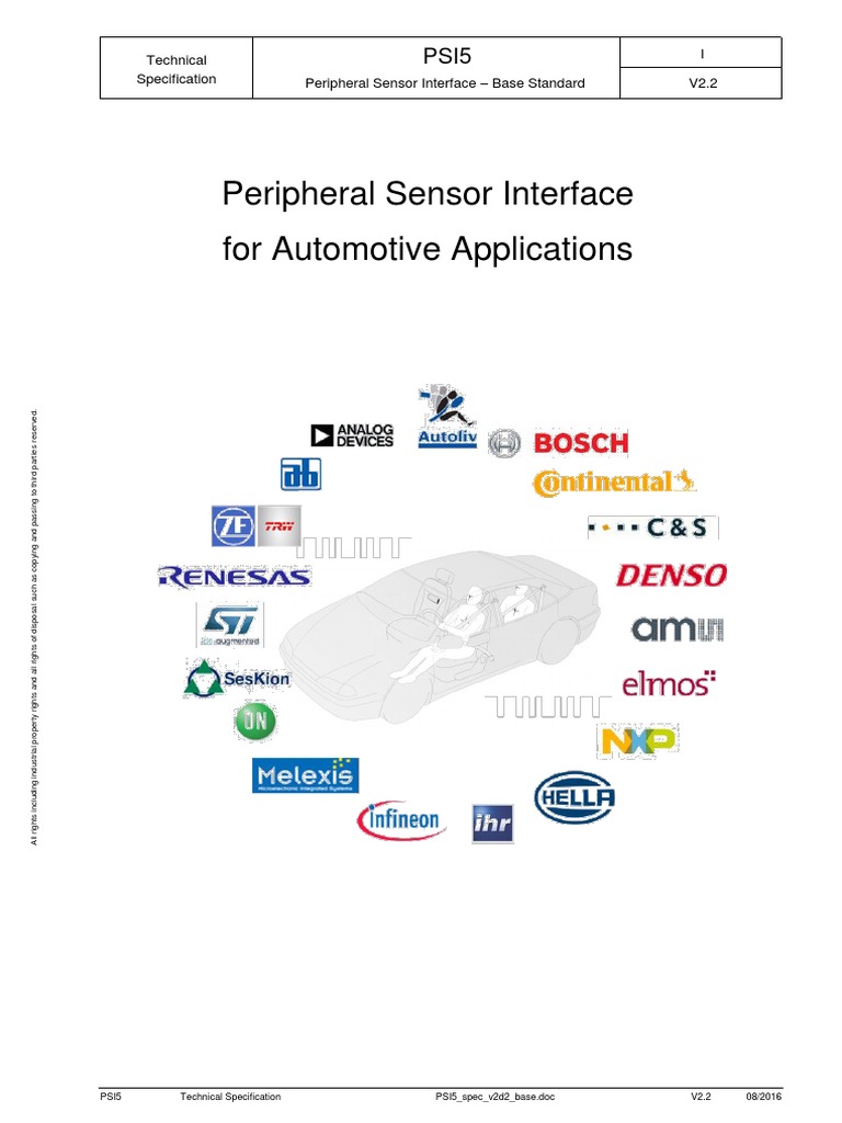 PSI5 Specification v2.2 08-2016.pdf | Indemnity | Specification ...