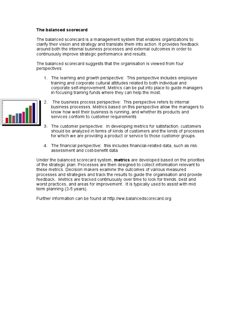 Understanding the Balanced Scorecard | PDF | Business