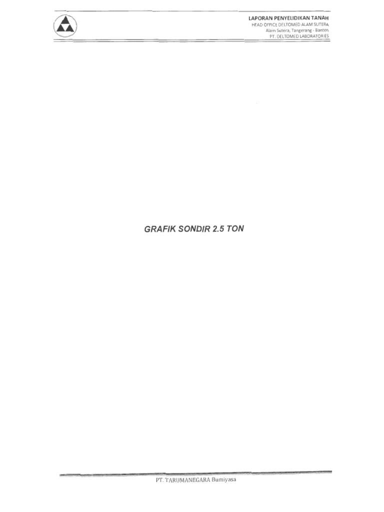 REPORT Soil Test Sondir Dan Boring | PDF | Solid Mechanics | Tests