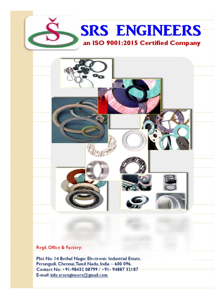Srs Gaskets | PDF | Building Materials | Mechanical Engineering