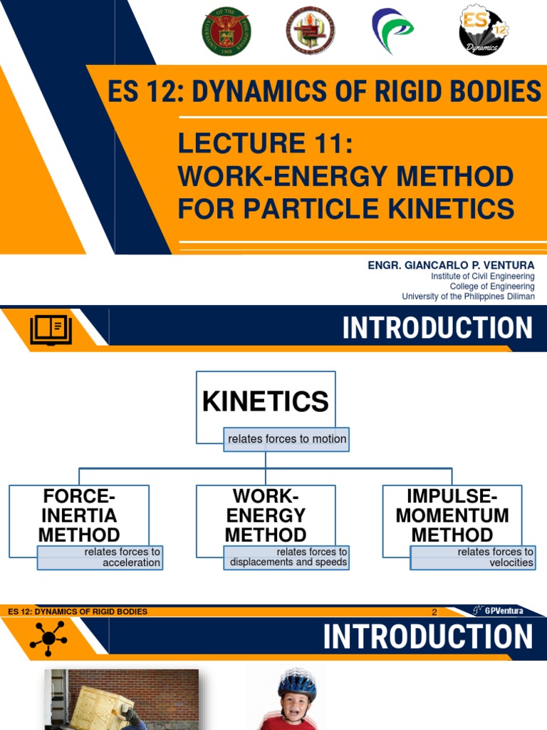Lec 11 Work Energy Method For Particle Kinetics | PDF | Force | Spacetime