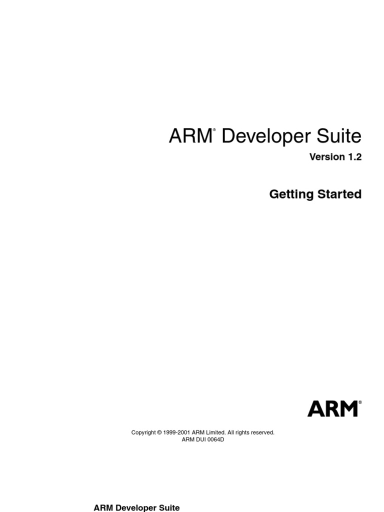 ARM Developer Suite Getting Started | PDF | Hyperlink | Arm Architecture