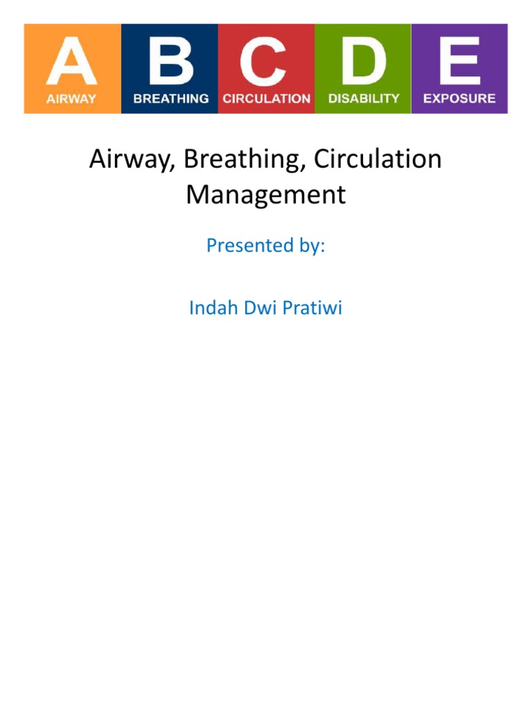 ABCDE Management | PDF | Respiratory Tract | Breathing