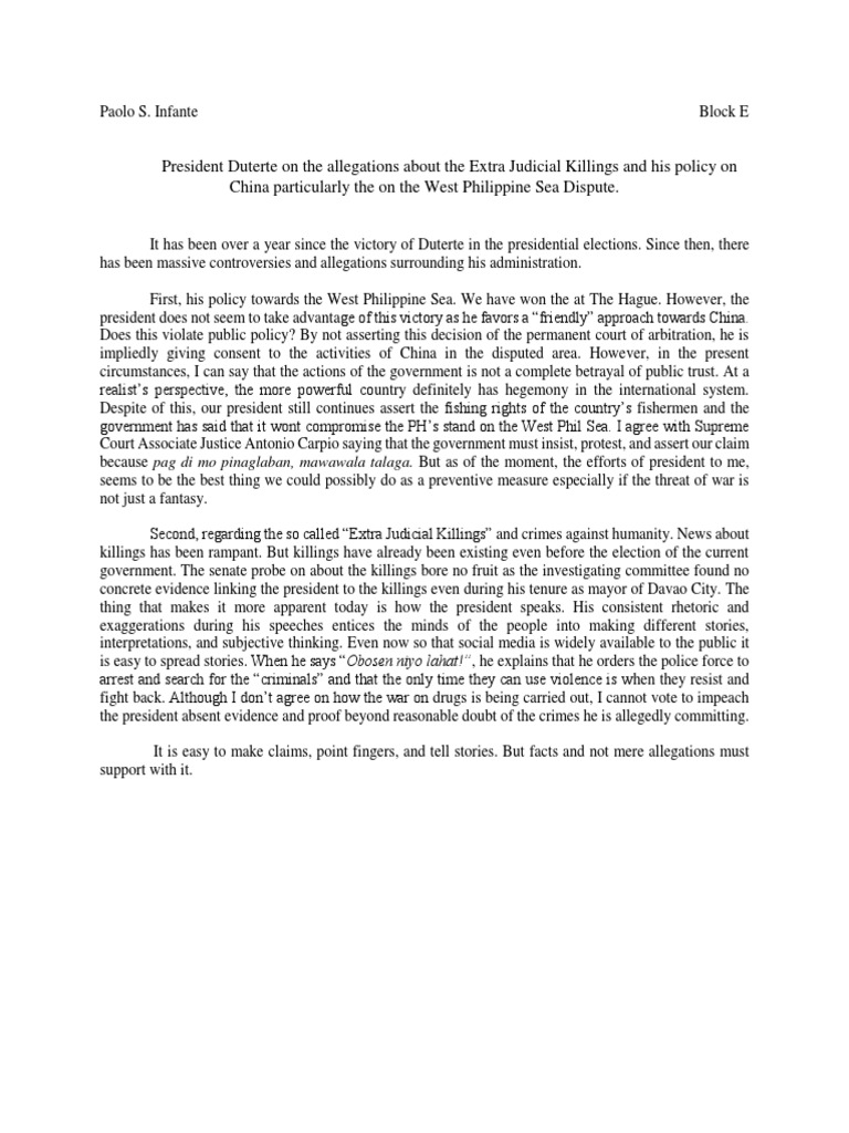 Duterte Speech | Download Free PDF | Rodrigo Duterte | Government