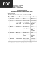 Pengukuran Aldrete Bromage Steward Score | PDF