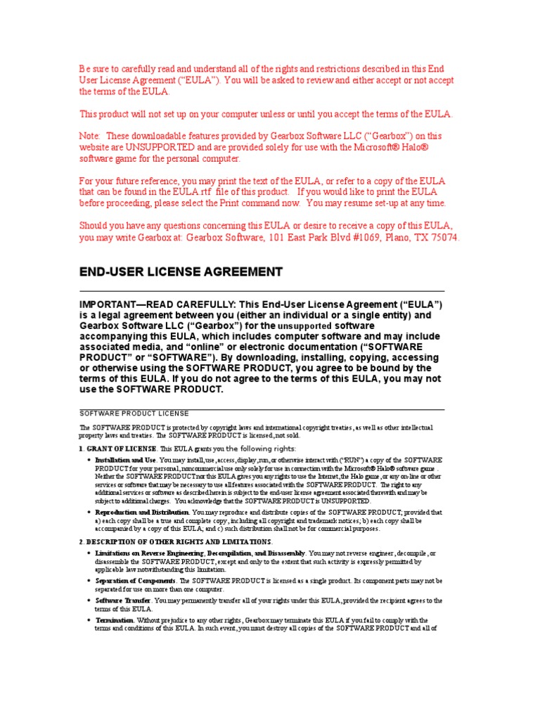Eula | PDF | Computers | Technology & Engineering