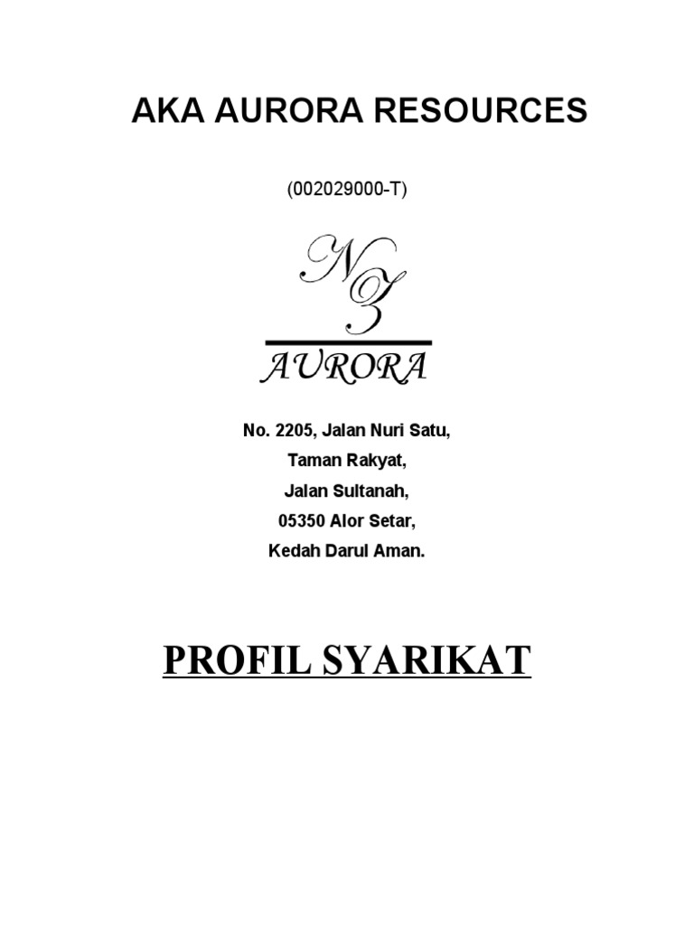 Profil Syarikat Contoh Terbaik | PDF