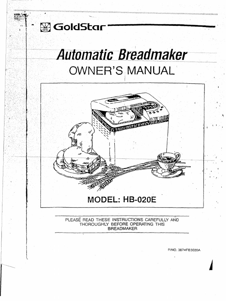 Goldstar Automatic Breadmaker Manual PDF | PDF | Gluten | Breads