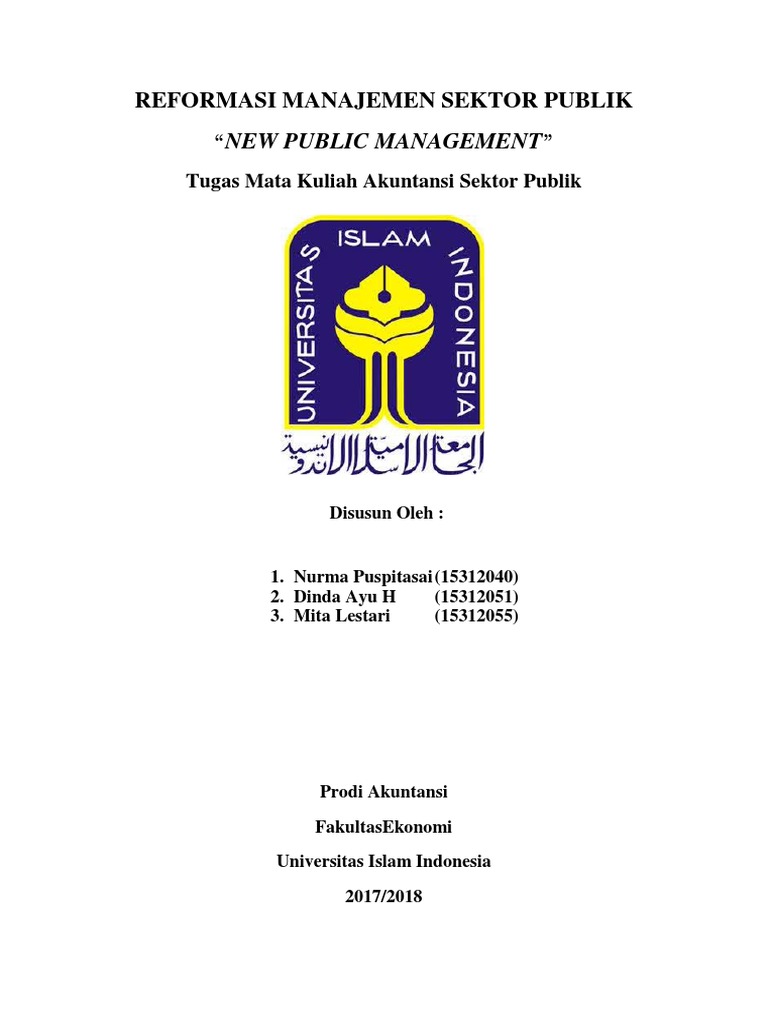 Konsep New Public Management | PDF Konsep New Public Management | PDF