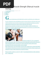 Muscle Power Assessment MRC Scale | PDF | Wellness | Science & Mathematics