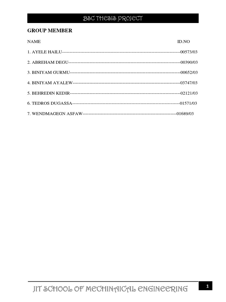 BSC Thesis | PDF | Drill | Drilling