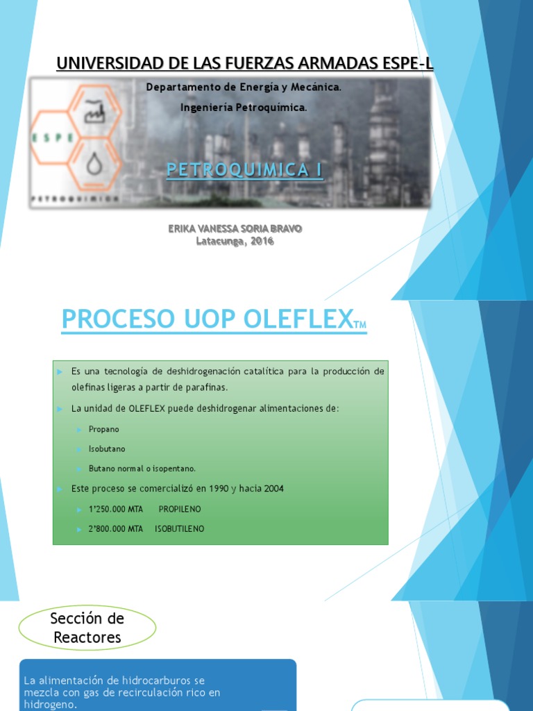 Proceso Uop Oleflex | Catálisis | Motor a reacción