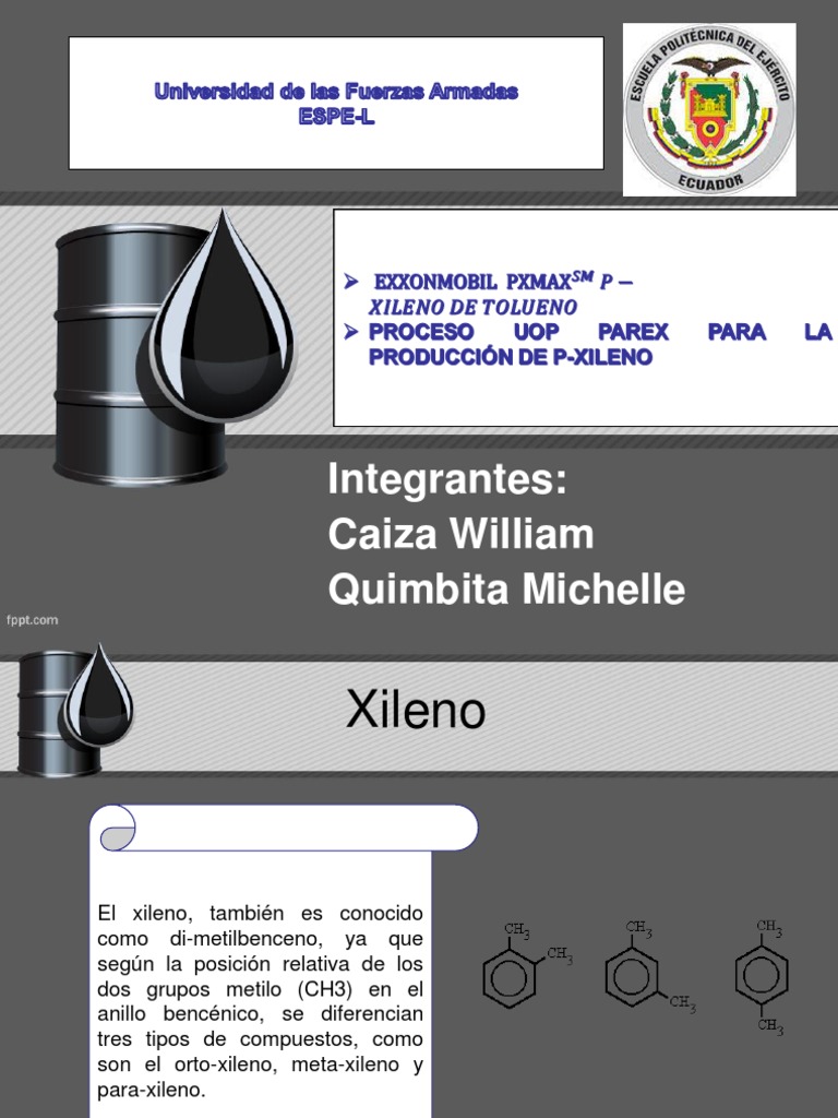 Proceso PAREX: Un método efectivo para la recuperación de p-xileno a ...