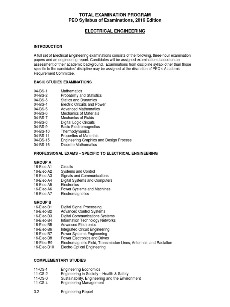 PEO Power Systems Analysis | PDF