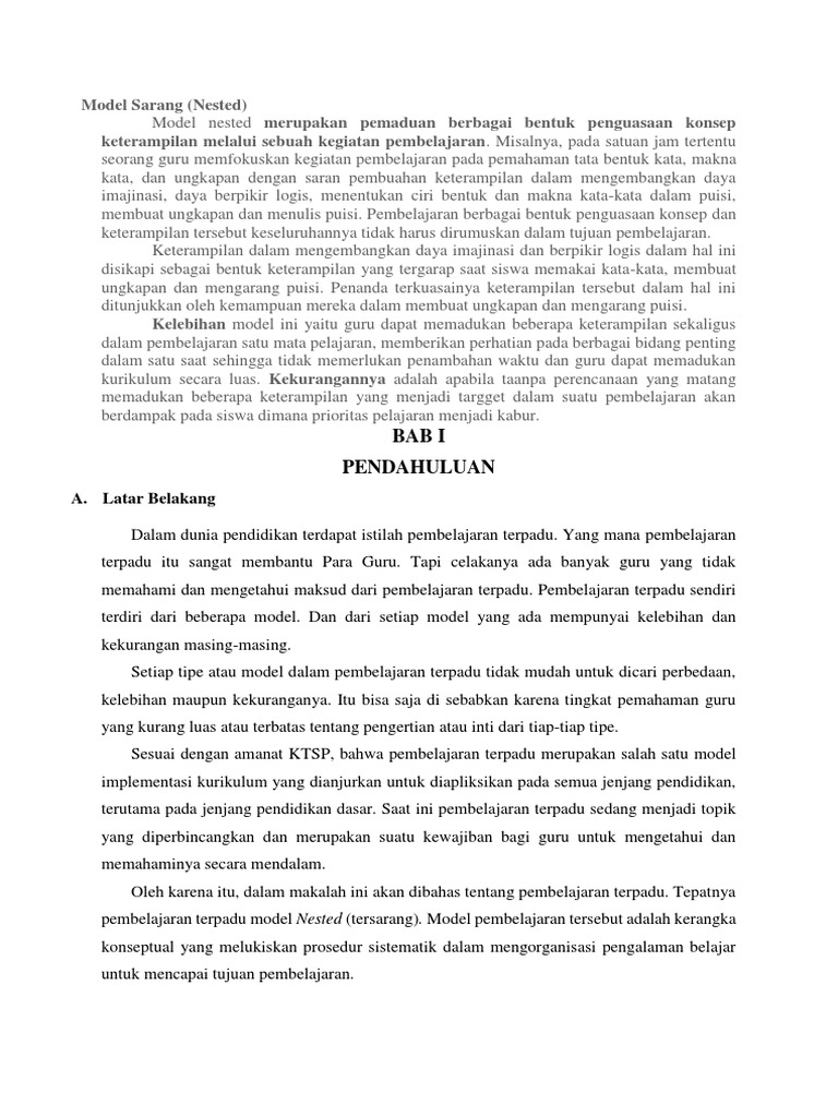 Model Sarang | PDF | Karier & Perkembangan | Pengembangan Diri