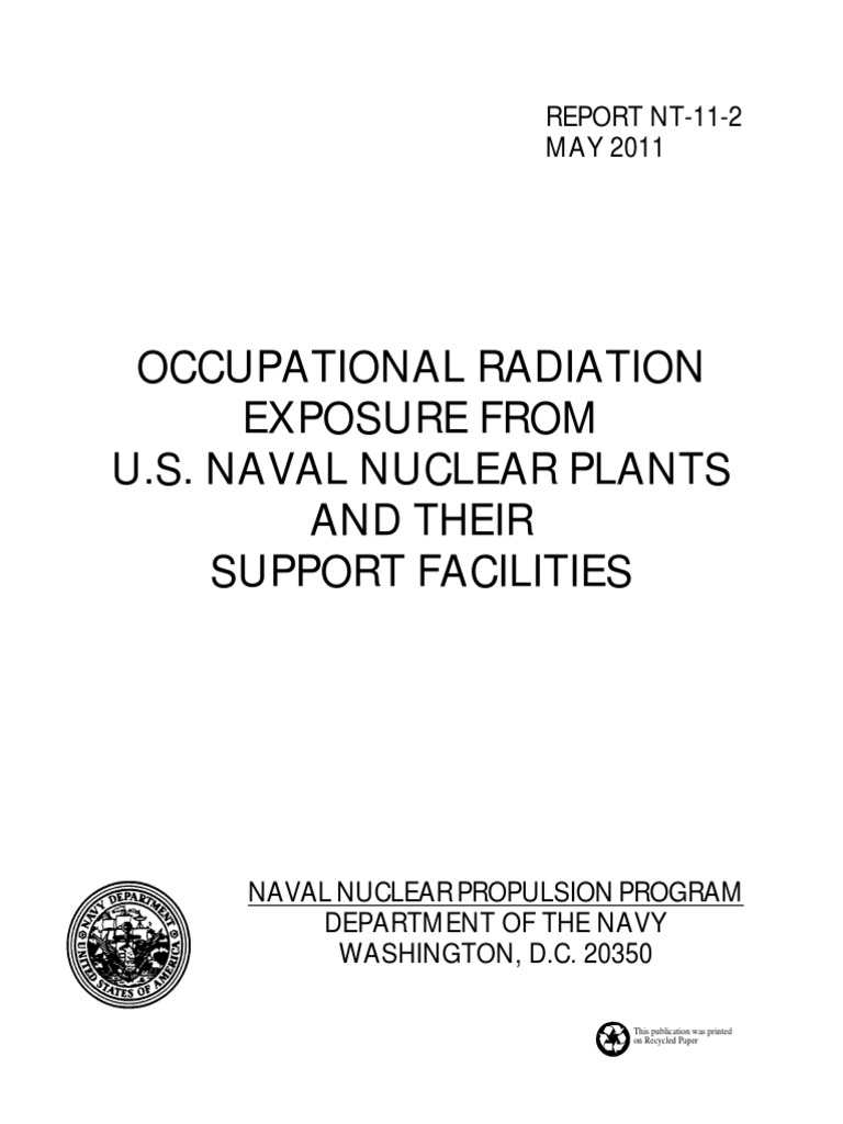 Naval Nuclear Plants Radiation Exposure Report | PDF | Radioactive ...
