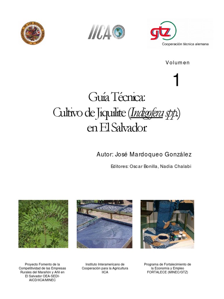 VOL 1-Guía Técnica - Cultivo de Jiquilite (Indigofera SPP) en El ...