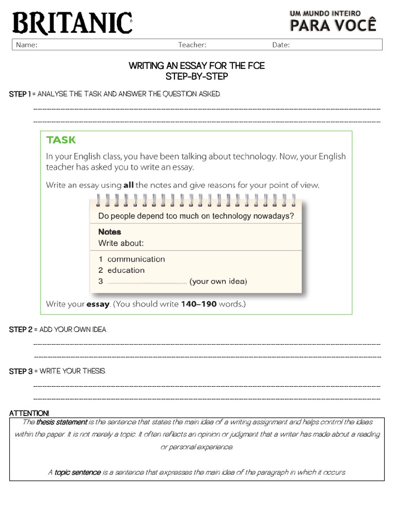 How To Write An Essay Step by Step | PDF | Essays | Question