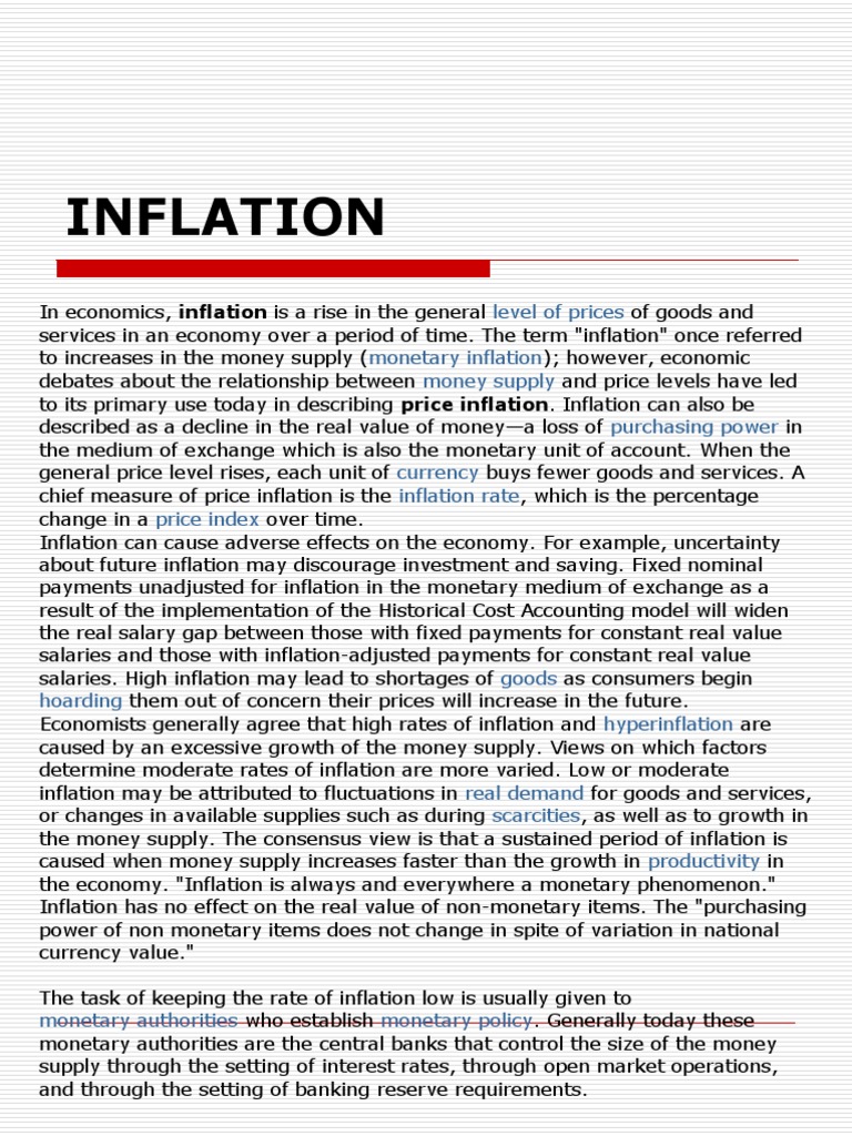 Inflation | Download Free PDF | Inflation | Monetary Policy