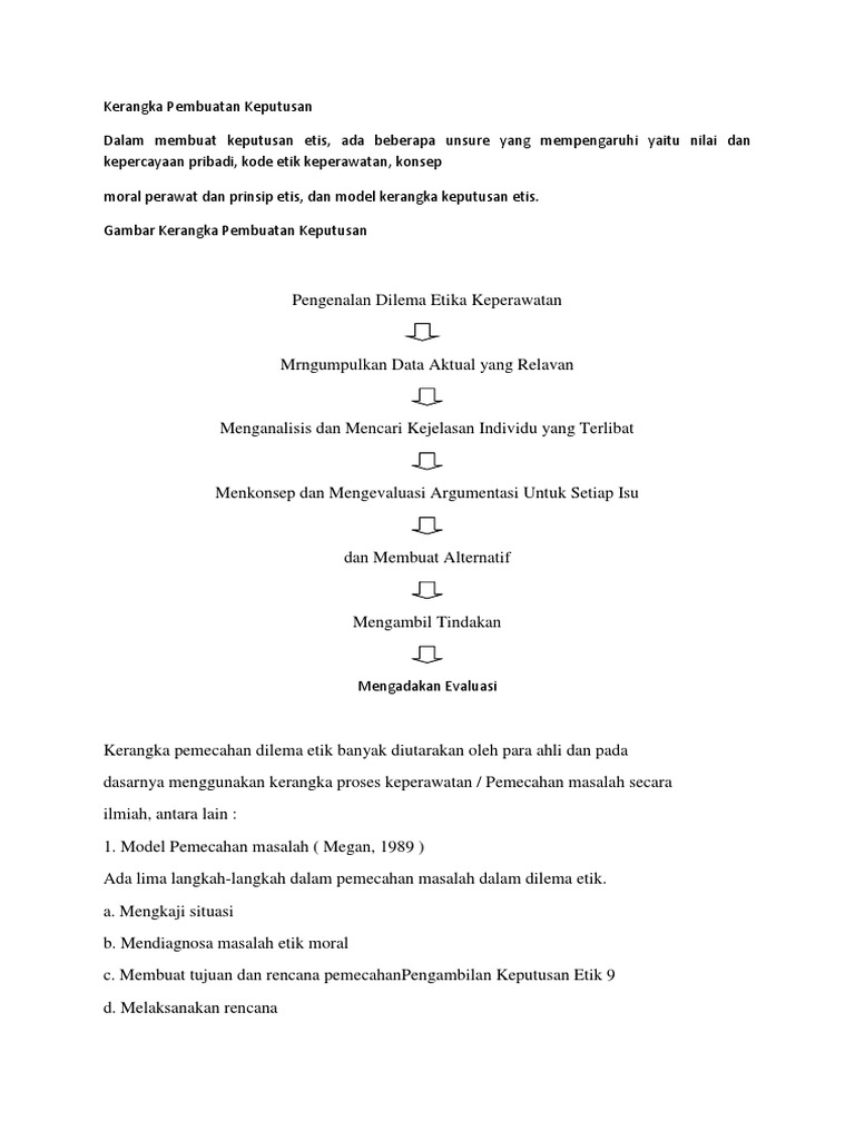 Kerangka Pembuatan Keputusan Pdf