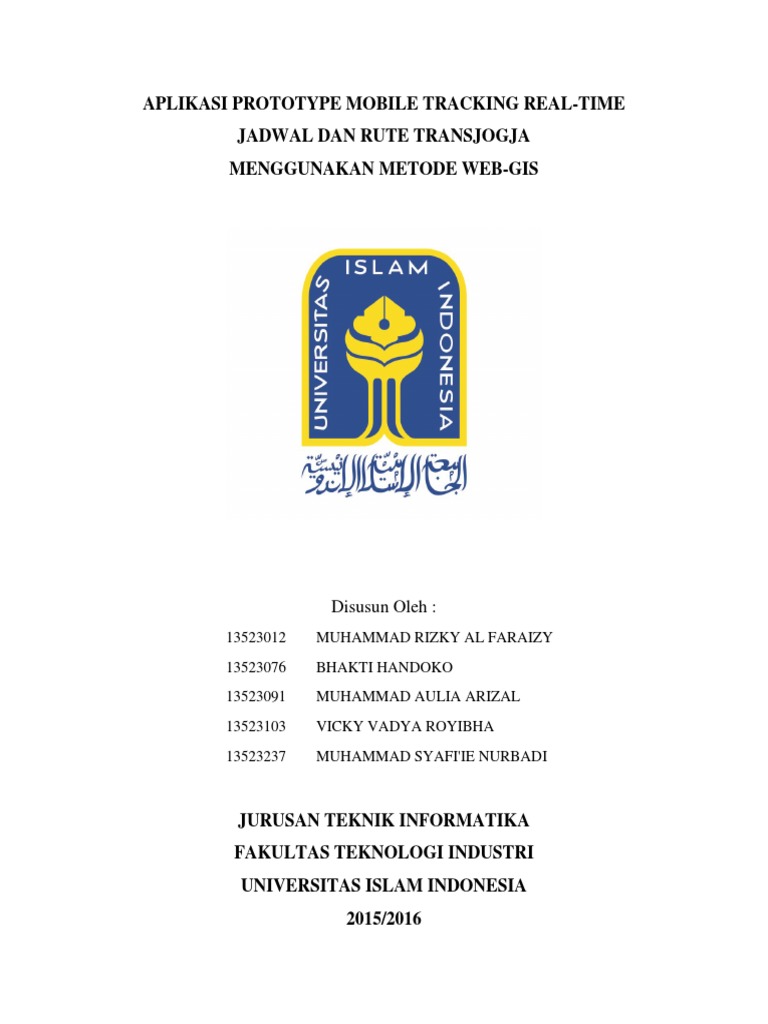 Aplikasi Prototype Mobile Tracking Real-Time Jadwal Dan Rute Transjogja ...