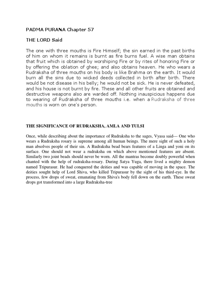 Padma Puran | PDF | Shiva | Sin